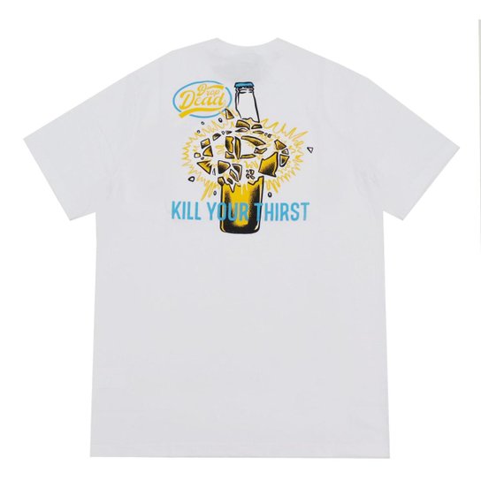Camiseta Drop Dead Thirst - Branco - Branco | Netshoes