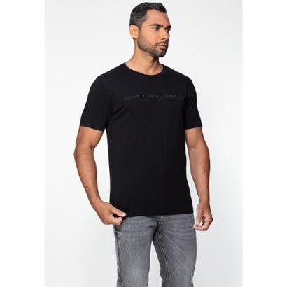 Camiseta Est 1981 Guess Preto - Preto | Netshoes