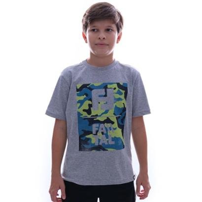 Camiseta Fatal Brand Juvenil Cinza - Cinza | Netshoes