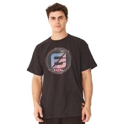 Camiseta Fatal Plus Size Estampada Masculino - Preto | Netshoes