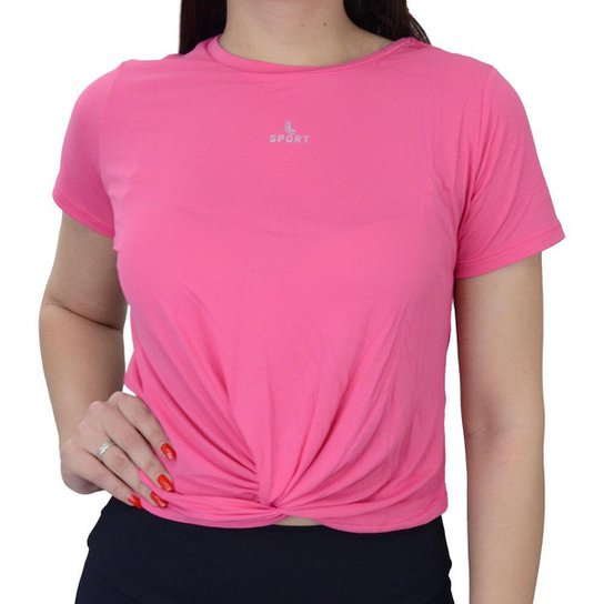 Camiseta Feminina Lupo MC Reflective Rosa - 770680 - Rosa | Netshoes