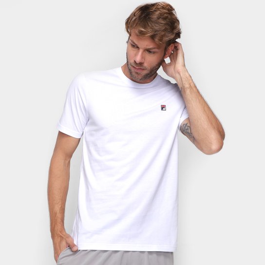 Camiseta Fila Collage II Masculina - Branco | Netshoes