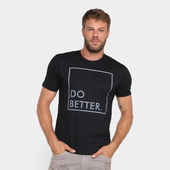 Camiseta Future Men'S Fashion Do Better Masculina - Preto | Netshoes