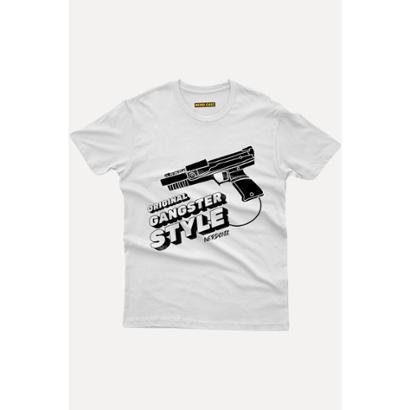 Camiseta Geek Gamer Original Gangster Style Nerd Chic - Branco | Netshoes