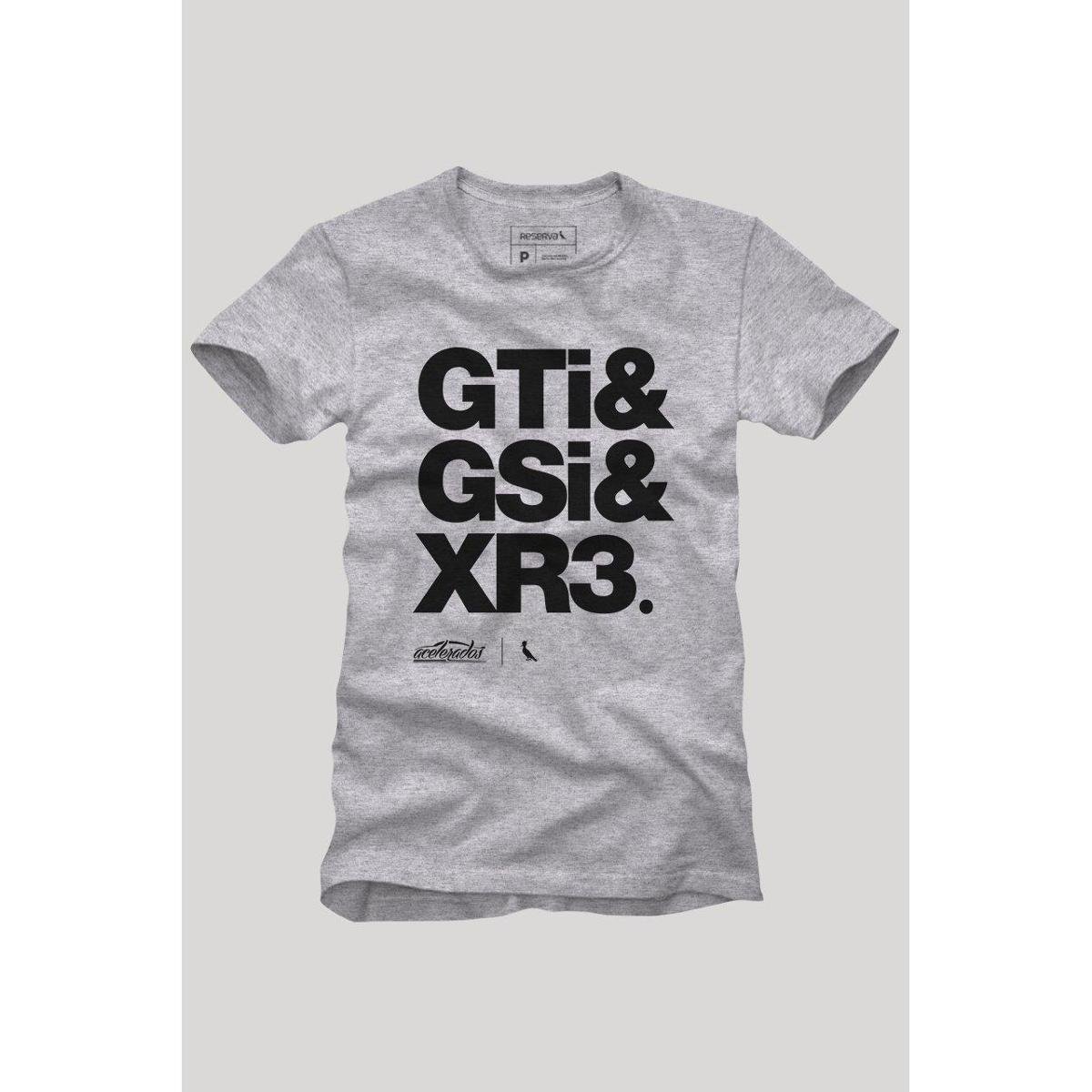 Camiseta Gti Reserva Masculina - Cinza | Netshoes
