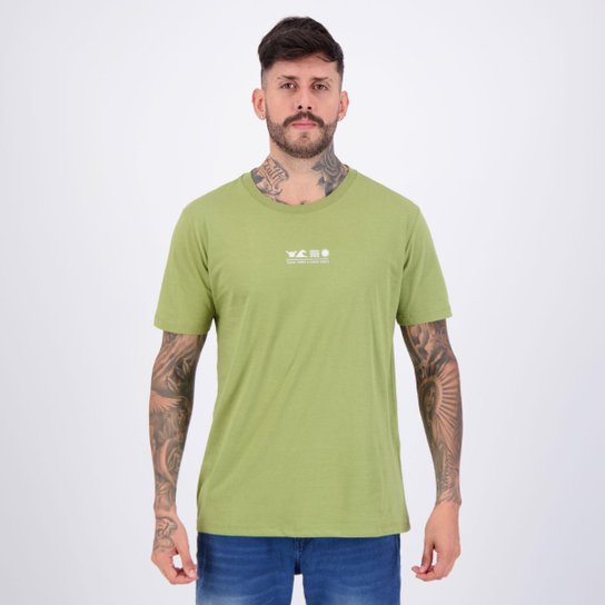 Camiseta Hang Loose Flat Masculina - Verde | Netshoes