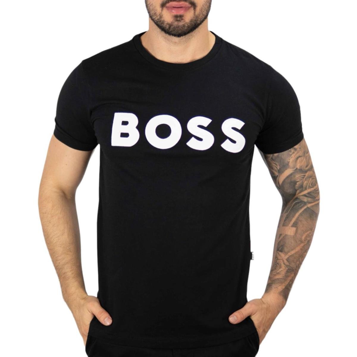 Camiseta Hugo Boss Collab Porsche Masculina - Preto | Netshoes