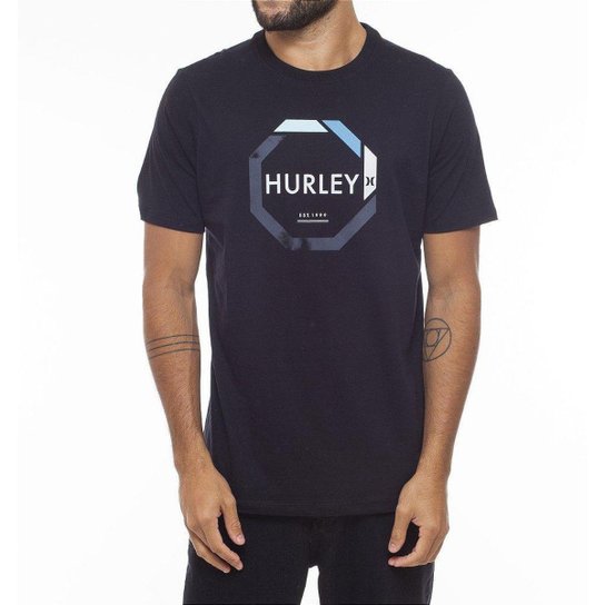 Camiseta Hurley Metric WT23 Masculina - Preto | Netshoes