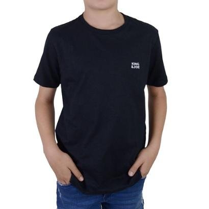 Camiseta Infantil Masculina King&Joe Básica Preta - CA0000 - Marrom ...