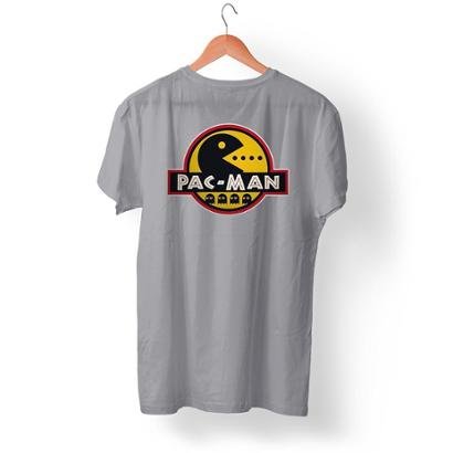 Camiseta Jogo Pac-Man Personagem Símbolo Jurassic Park Filme;Gênero ...