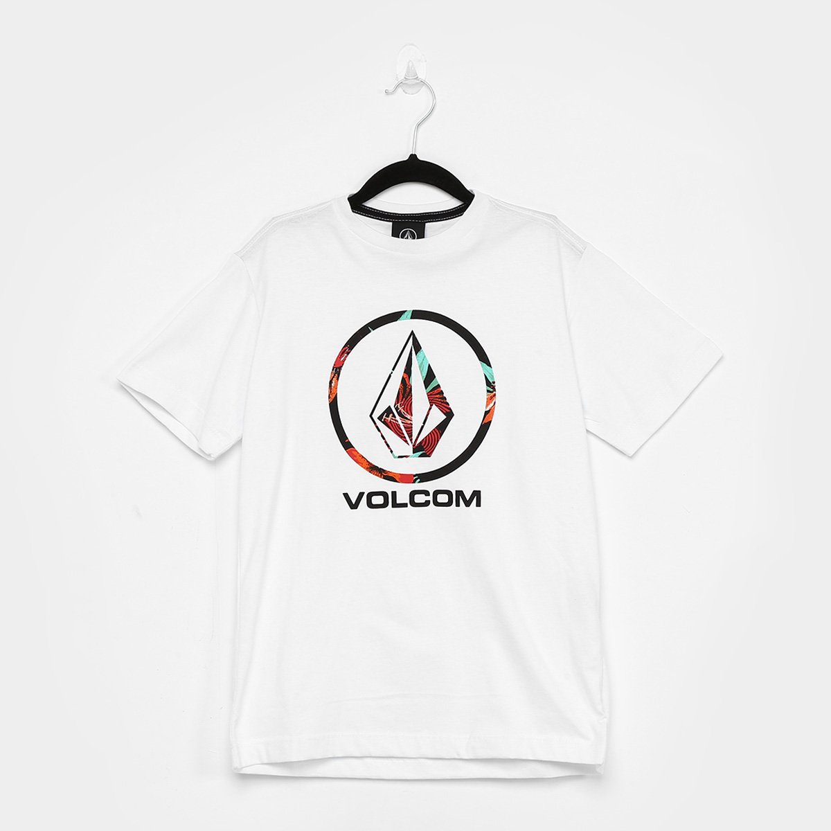 Camiseta Juvenil Volcom Pattern Fill Masculina - Branco | Netshoes