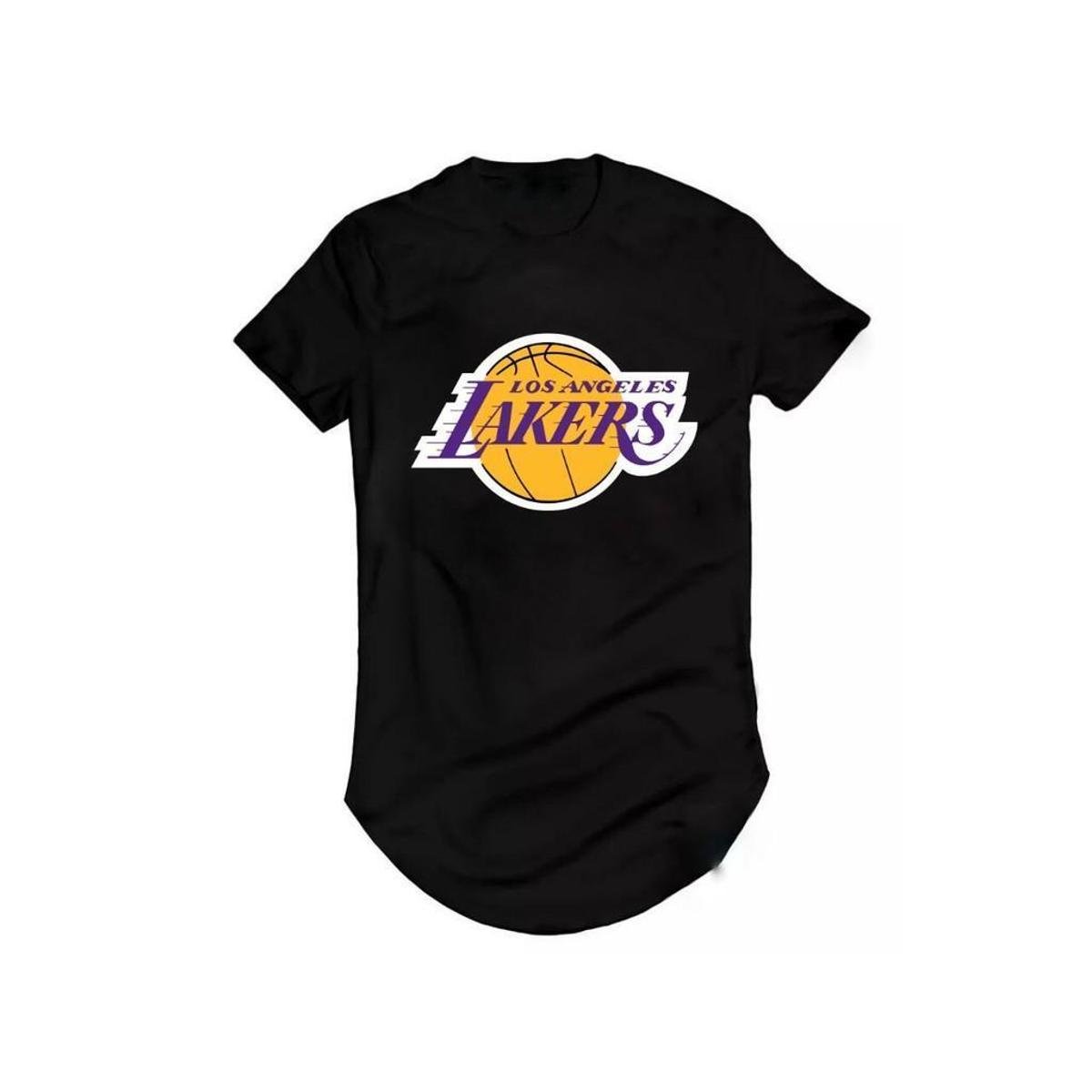 Camiseta Longline Los Angeles King James Bryant Basquete - Preto | Netshoes