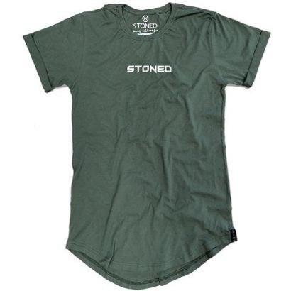 Camiseta Longline Stoned Pump Masculina - Verde | Netshoes