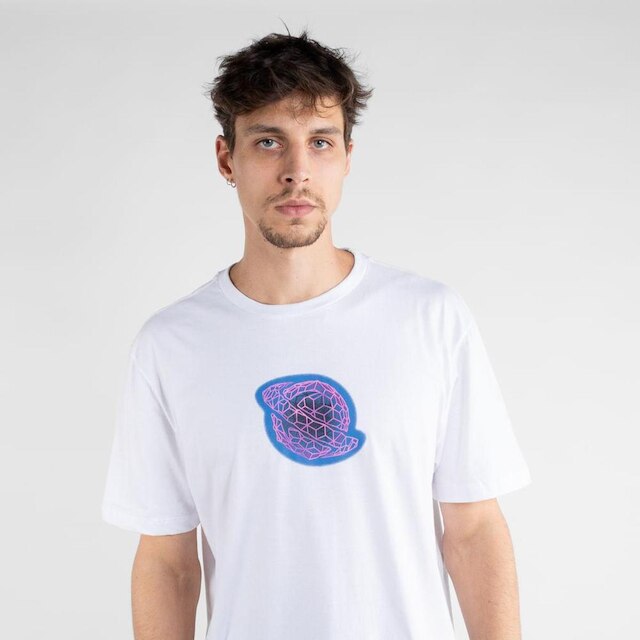 Camiseta Lost 3D WT23 Masculina - Branco | Netshoes