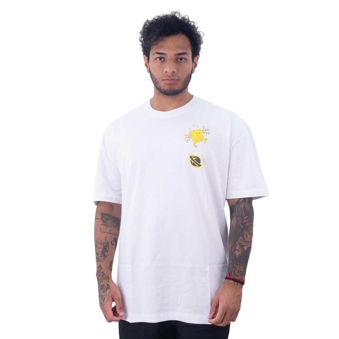 Camiseta Lost Bob Esponja Puff Masculino - Branco | Netshoes