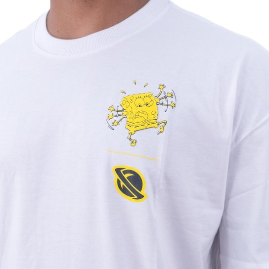 Camiseta Lost Bob Esponja Puff Masculino - Branco | Netshoes