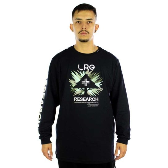 Camiseta LRG Manga Longa Underground Core - Preto | Netshoes