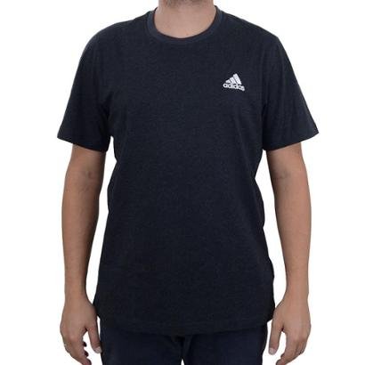 Camiseta Masculina Adidas Logo Mescla Preta - IN7123 - Preto | Netshoes