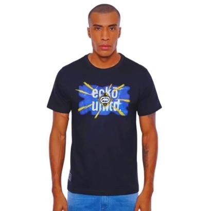 Camiseta Masculina Ecko Ray Preta J300A - Preto | Netshoes