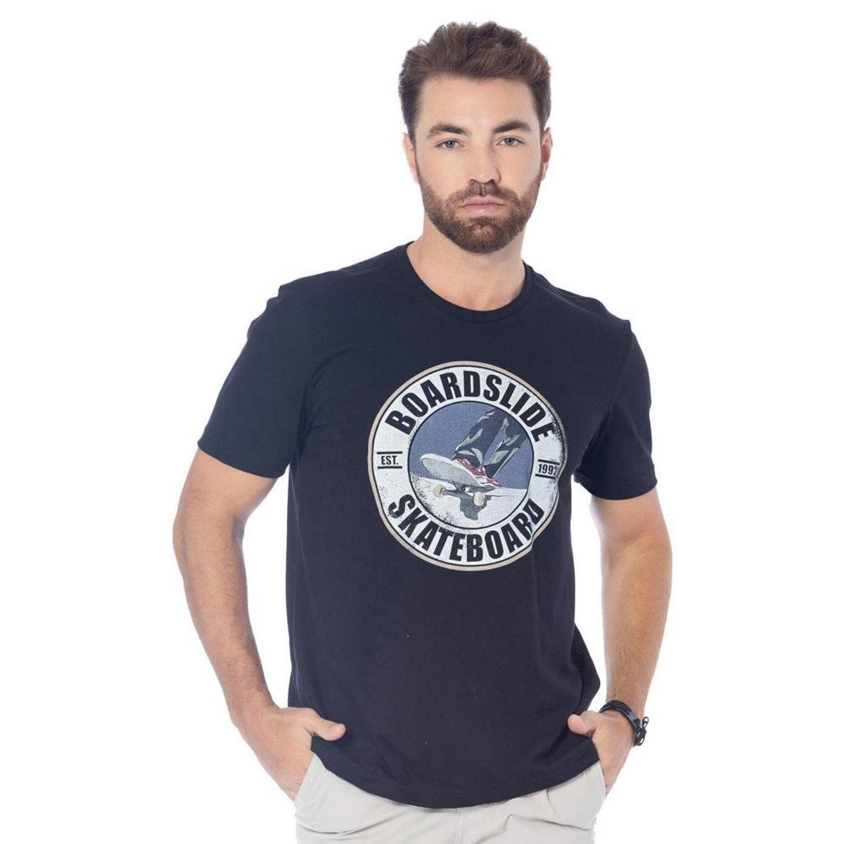 Camiseta Masculina Mario - Preto | Netshoes