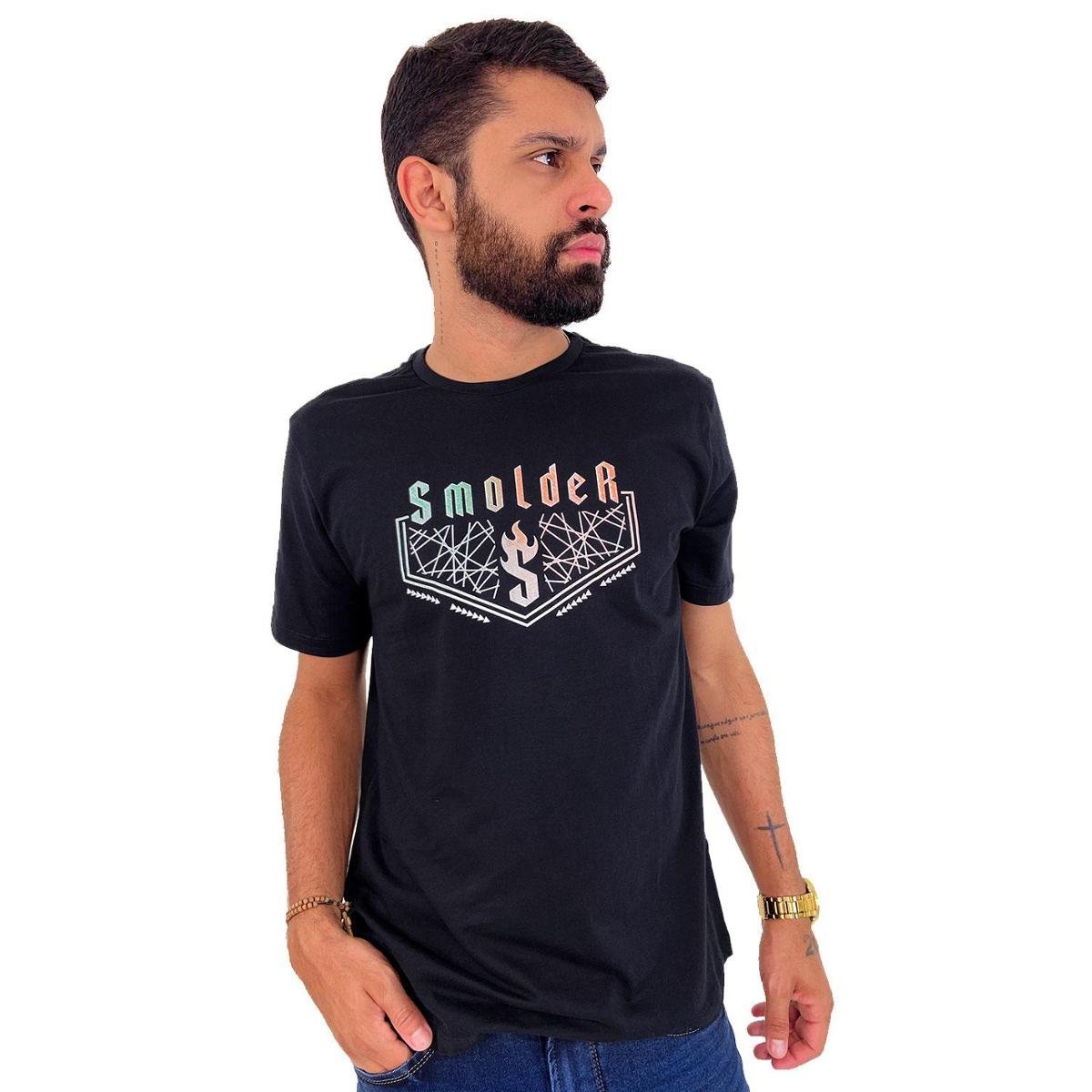 Camiseta Masculina Smolder 2101012439 - Preto | Netshoes
