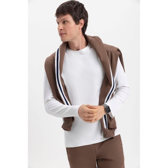 Camiseta Masculina Térmica Essendi Branco - Branco | Netshoes