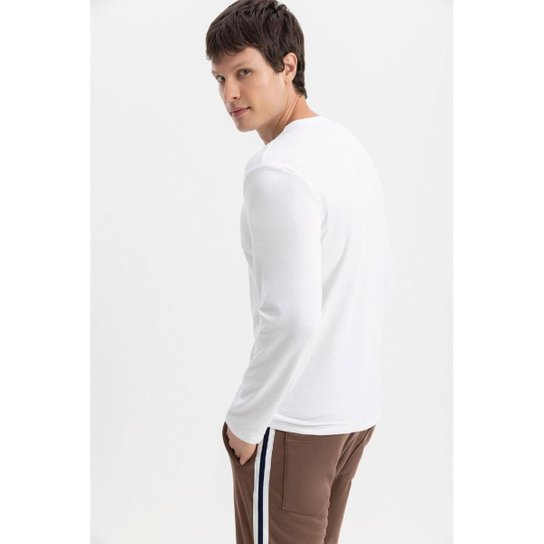 Camiseta Masculina Térmica Essendi Branco - Branco | Netshoes