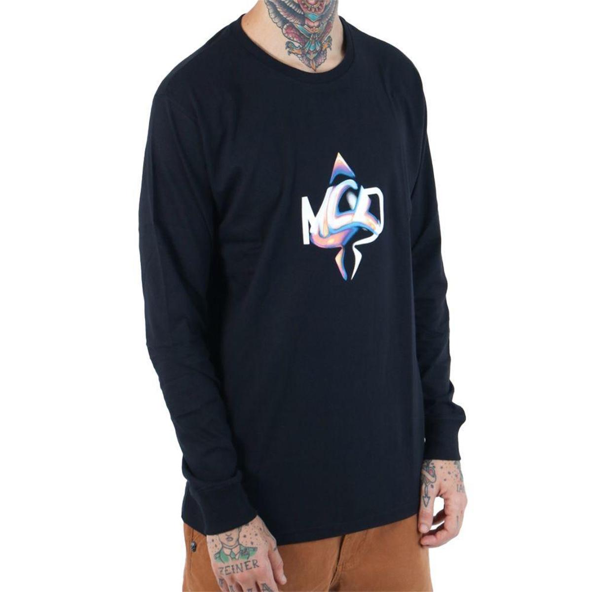 Camiseta MCD Manga Longa Especial RGB Masculina - Preto | Netshoes