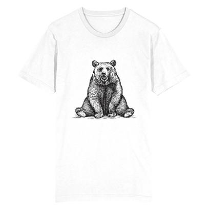 Camiseta Migian Urso Silk Masculina - Branco | Netshoes