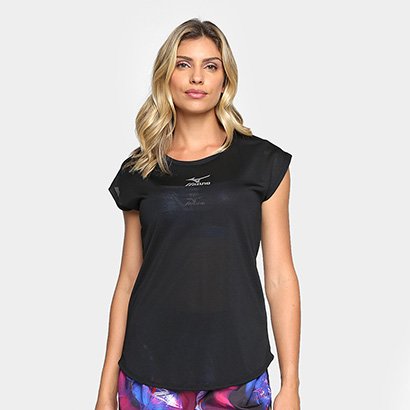 Camiseta Mizuno New Feminina - Preto | Netshoes