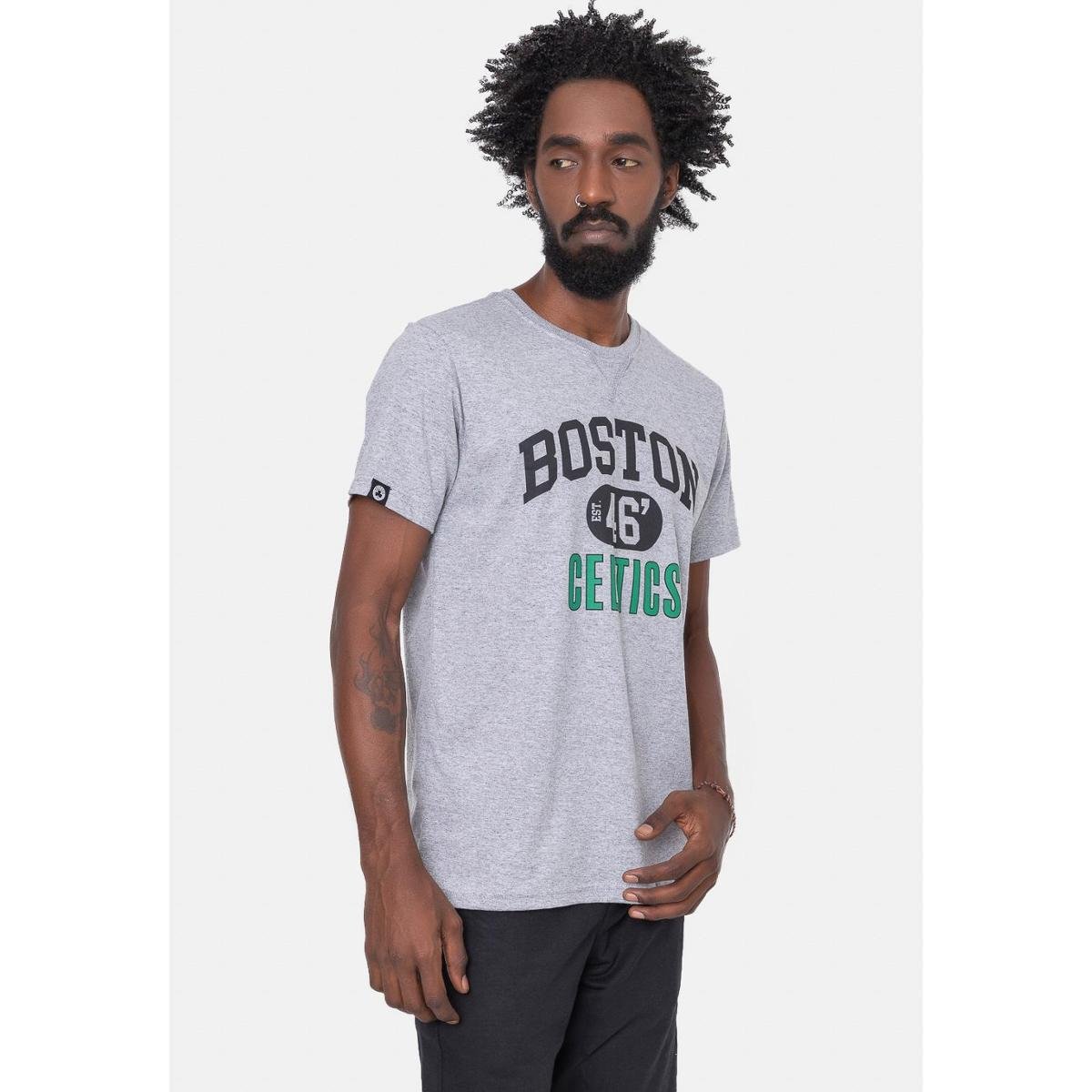 Camiseta NBA College Team Boston Celtics Masculino - Mescla | Netshoes