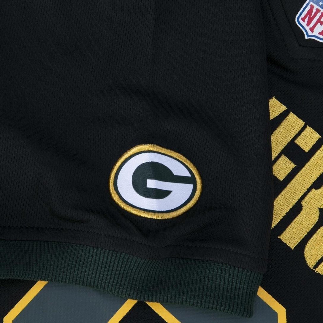 Camiseta New Era Jersey Core NFL Green Bay Packers Masculina - Preto ...