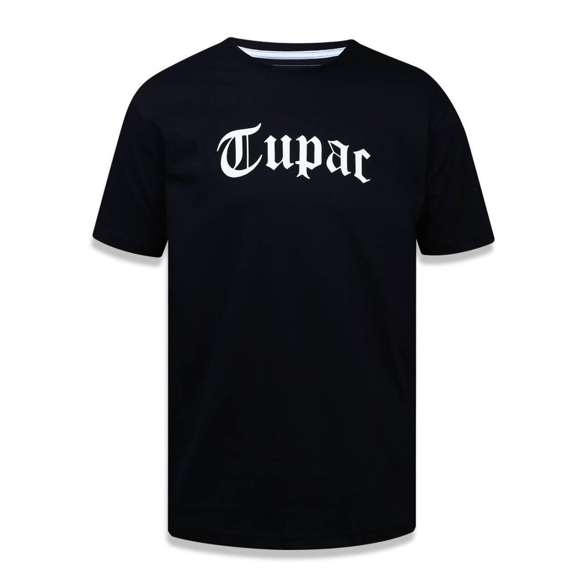 Camiseta New Era Tupac Tipo - Preto | Netshoes