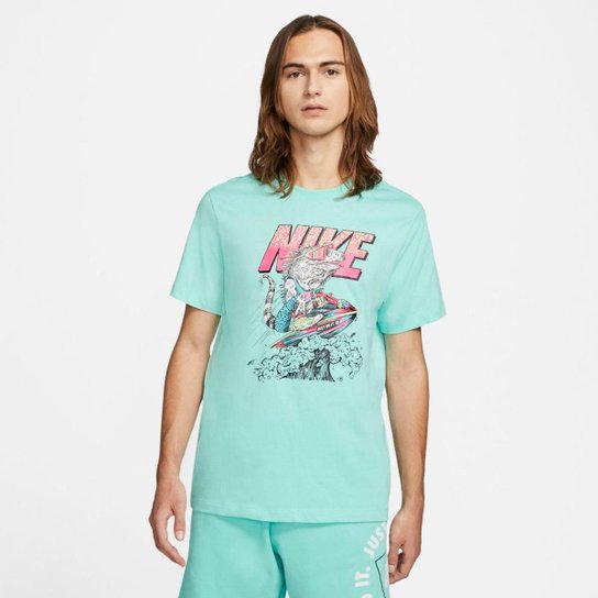 Camiseta Nike Sportswear Masculina - Verde | Netshoes