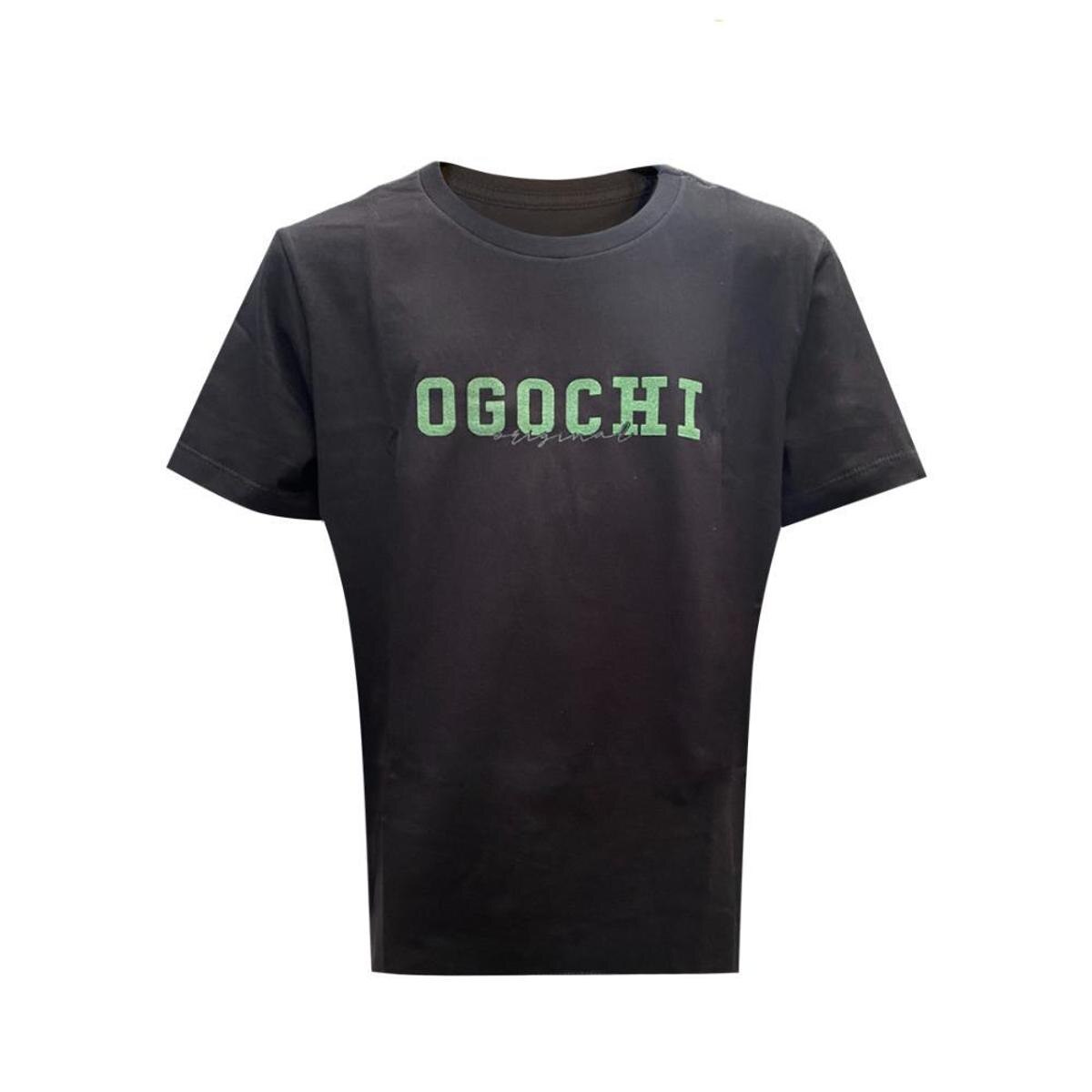 Camiseta Ogochi Infantil Concept Slim Estampada Preta - Preto | Netshoes