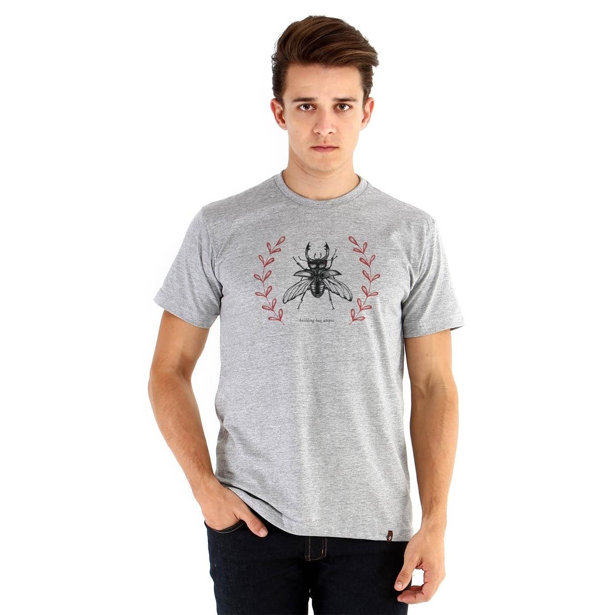 Camiseta Ouroboros manga curta beetle utopia - Cinza | Netshoes