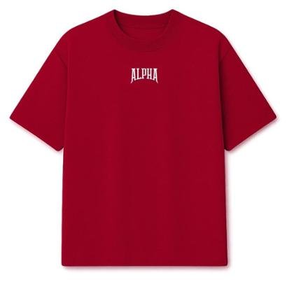 Camiseta Oversized Alphaco Legacy Masculina - Vermelho | Netshoes