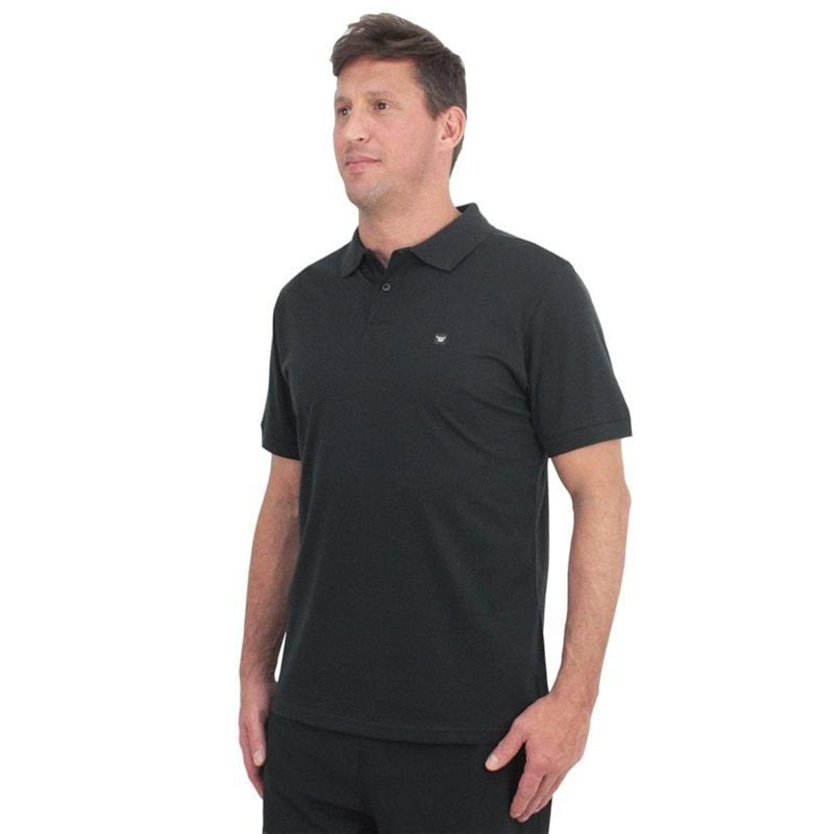 Camisa Polo Feminina Preta em promoção na Netshoes!