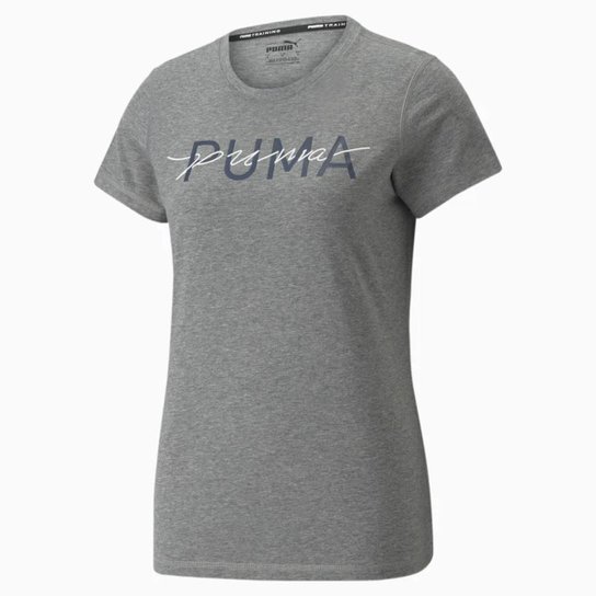 Camiseta Puma Branded Training - Cinza | Netshoes