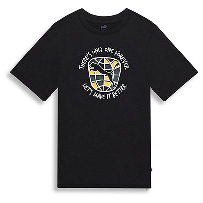 Camiseta Puma Graphics Forever Better Masculina - Preto | Netshoes