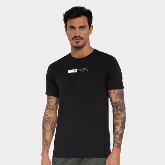 Camiseta Puma Strength Training Drirelease Masculina - Preto | Netshoes