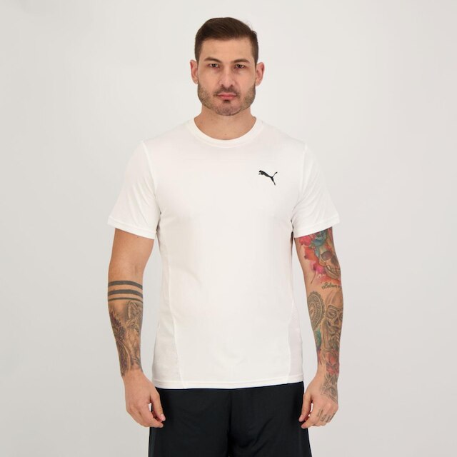 Camiseta Puma Trains All Day Branca - Branco | Netshoes