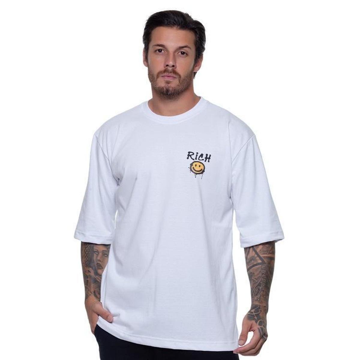 Camiseta Rich Young Oversized No Rules Branca - Branco | Netshoes