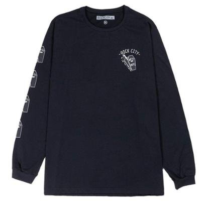 Camiseta Rock City Boff Coffin M/L Preto - Preto | Netshoes