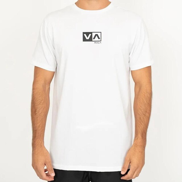 Camiseta RVCA Mini Balance Box WT26 Masculina - Branco | Netshoes
