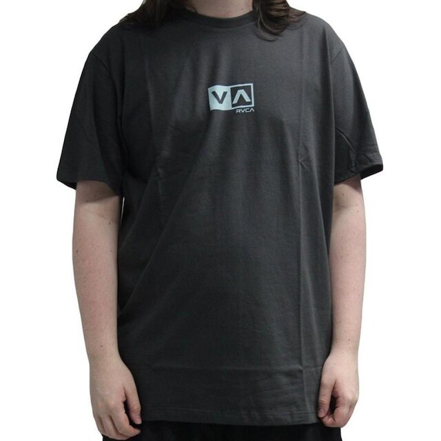 Camiseta RVCA Mini Balance Box WT26 Masculina - Chumbo | Netshoes