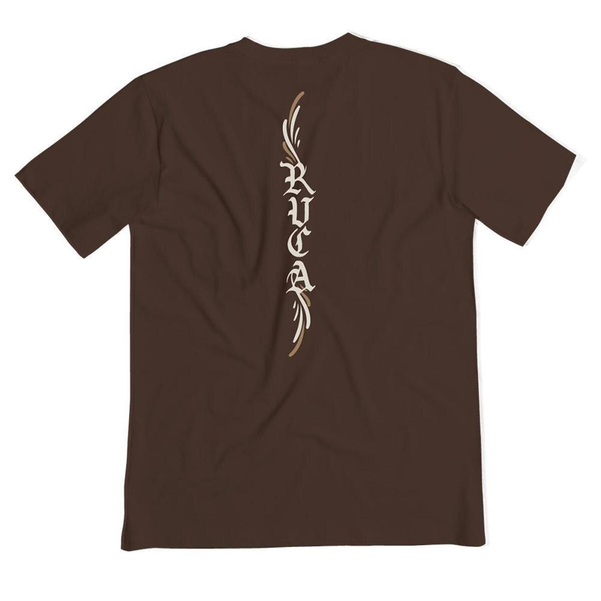 Camiseta RVCA Retract WT26 Masculina - Marrom | Netshoes