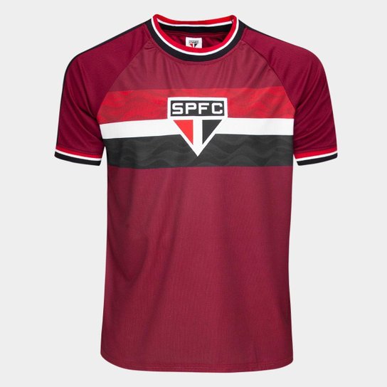 Camiseta São Paulo Tri Lotus Masculino - Bordô | Netshoes