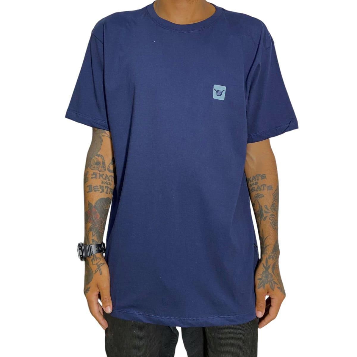 CAMISETA SILK MC LOGO MINI BIG HANG LOOSE - Preto | Netshoes