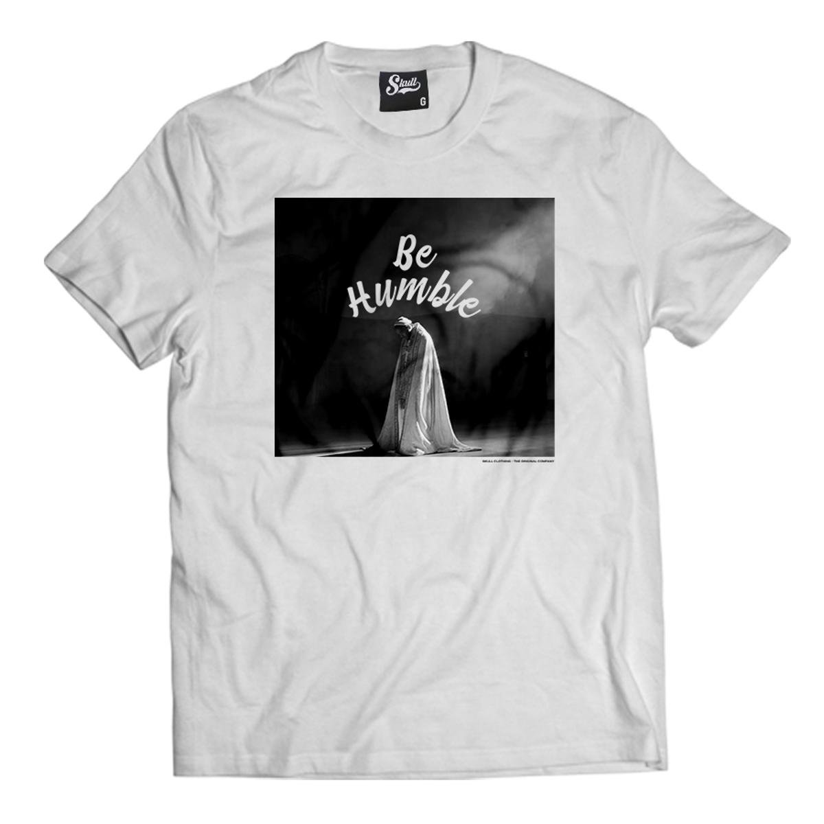 Camiseta Skull Clothing Be Humble Masculina - Branco | Netshoes